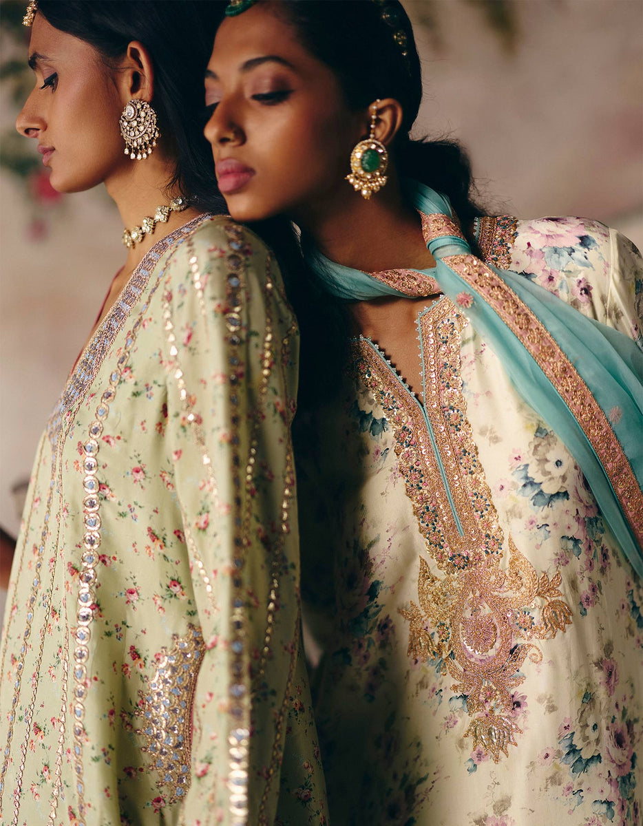 Ecru Gota Marorri Kurta Set – NidhiTholia